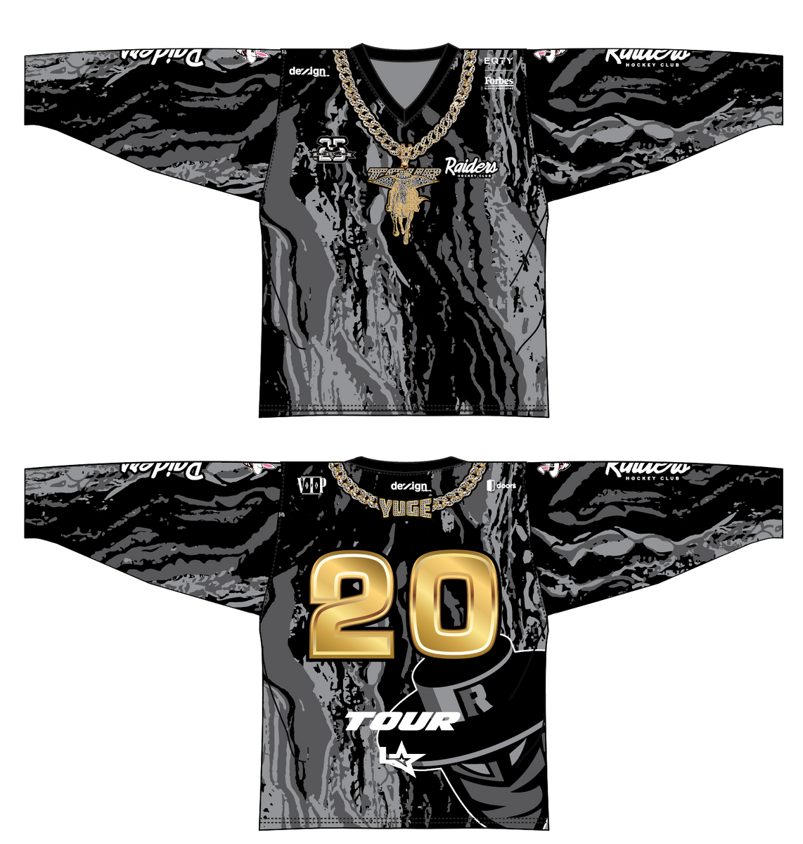 Mens/D1 Raiders HC Jerseys (Away) – Raiders Hockey Club